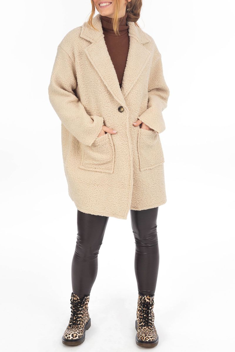 Teddy fur-jacket-oversize